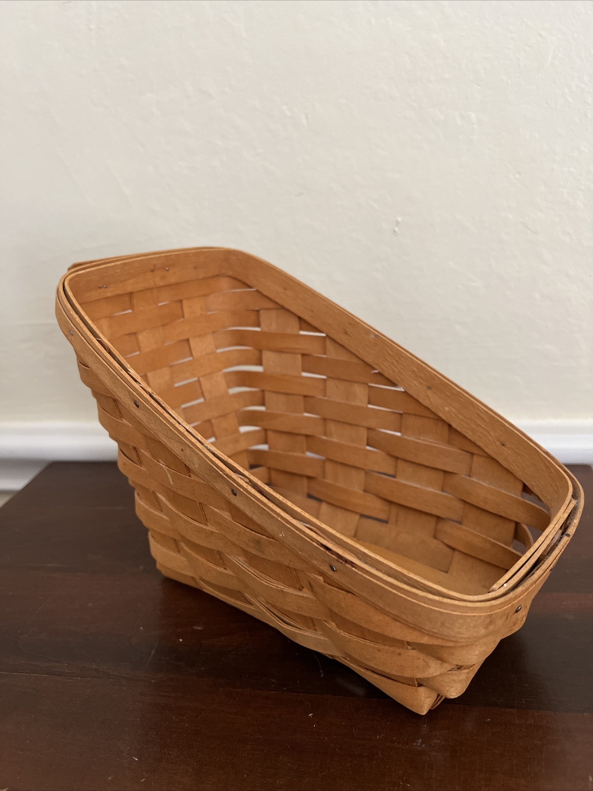 Longaberger 1995 Small Sleigh Slanted Fruit Vegetable Basket | eBay