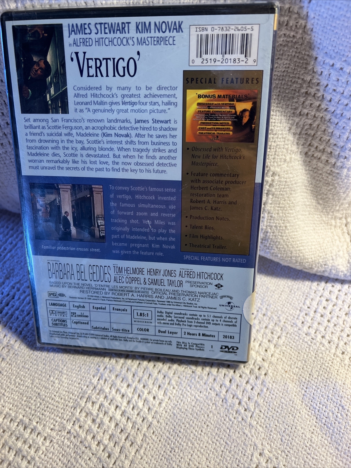 Vertigo (DVD, 1998, Widescreen Collectors Edition) for sale online | eBay