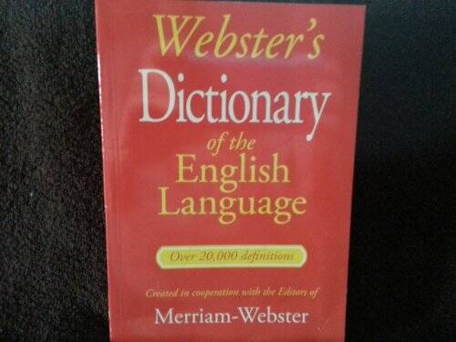 Websters Dictionary of the English Language (Over 20,000 Definition ...