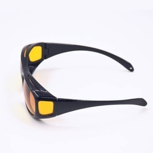 2 Pair HD Night & Day Vision Wraparound Fits OVER Glasses No Original ...