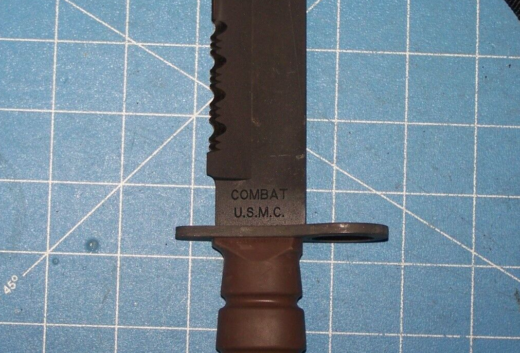 Vintage Military Knife OKC3S USMC Marine Corps Bayonet Ontario Knife Co ...