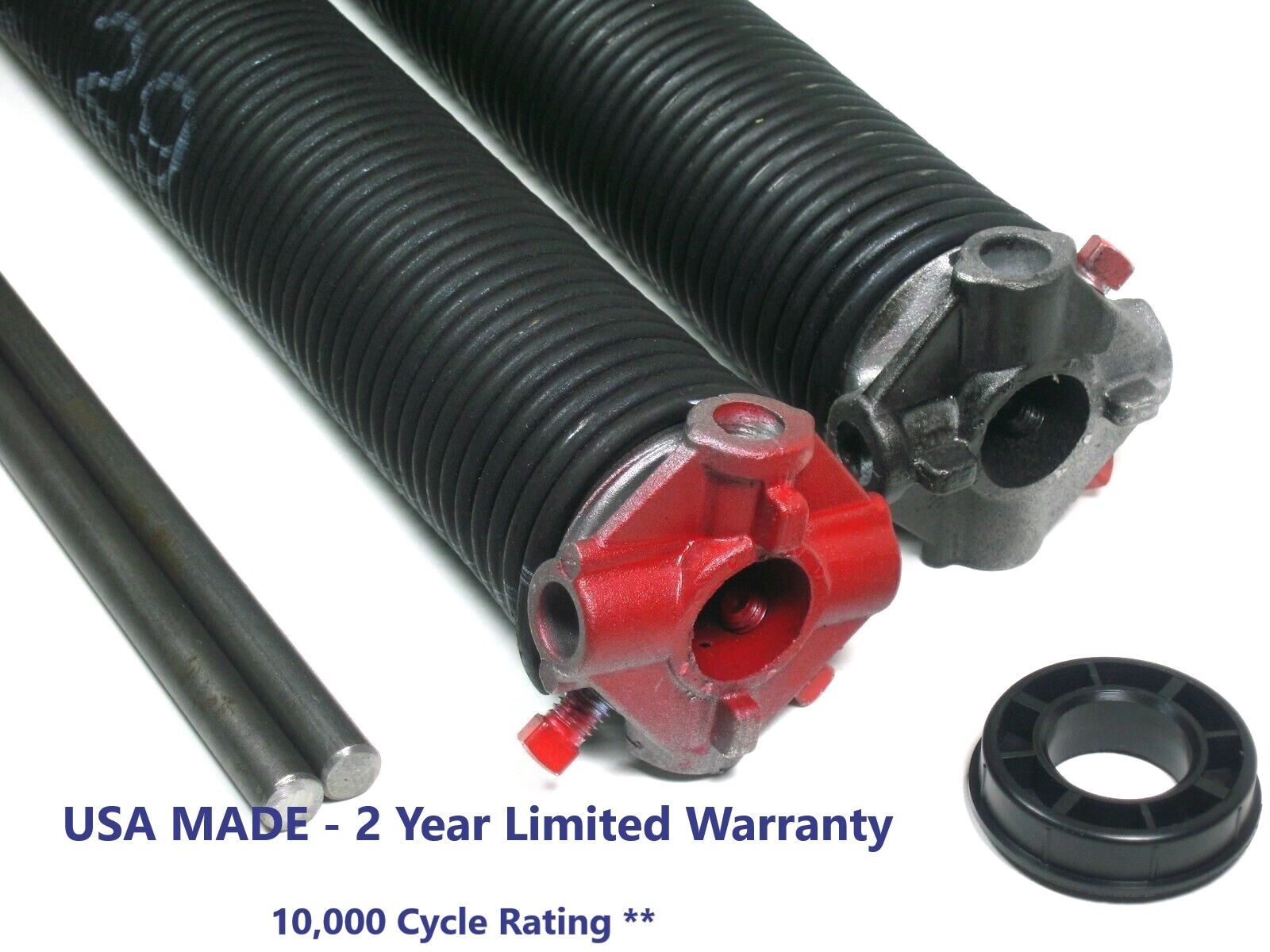 Garage Door Torsion Springs PAIR .243 x 1.75" ID x Select Length -USA ...