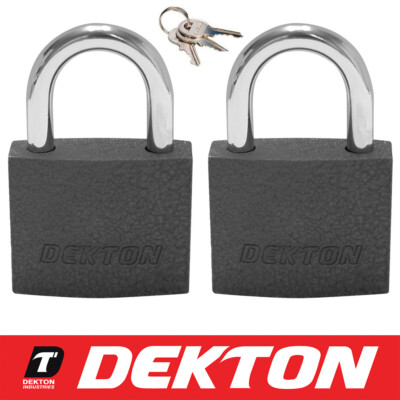 2 PACK Dekton Heavy Duty High Security Waterproof Iron Shed Shackle ...
