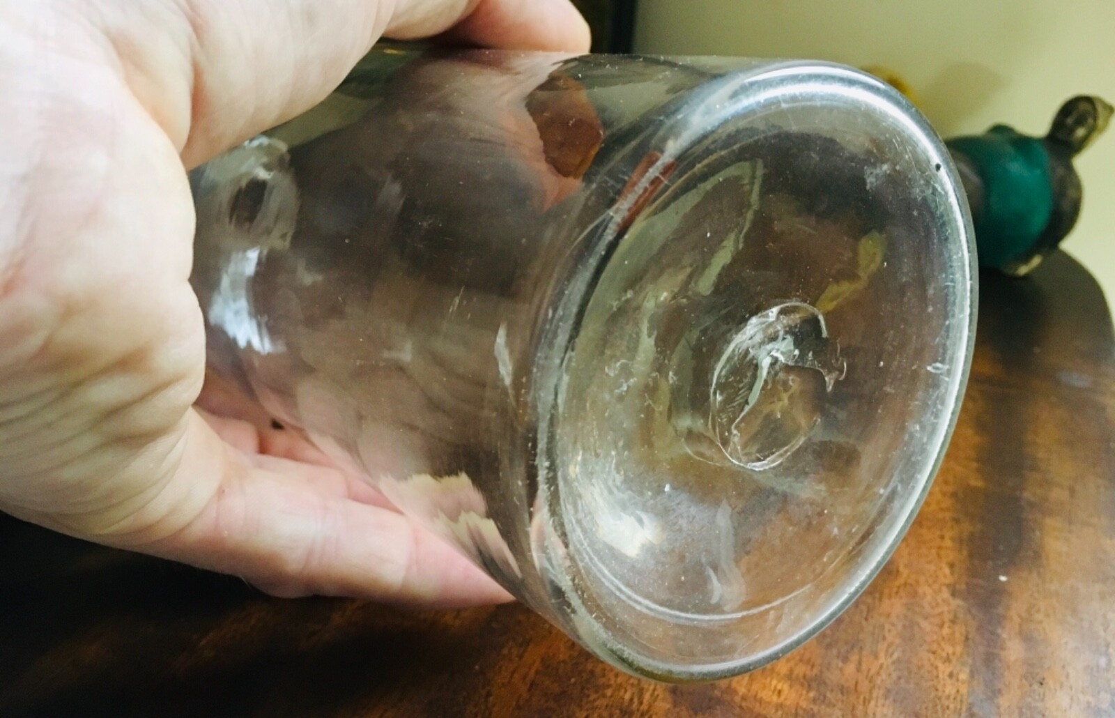 Antique Old 19th Century Hand Blown Glass Elixir Bottle Pontil Label ...