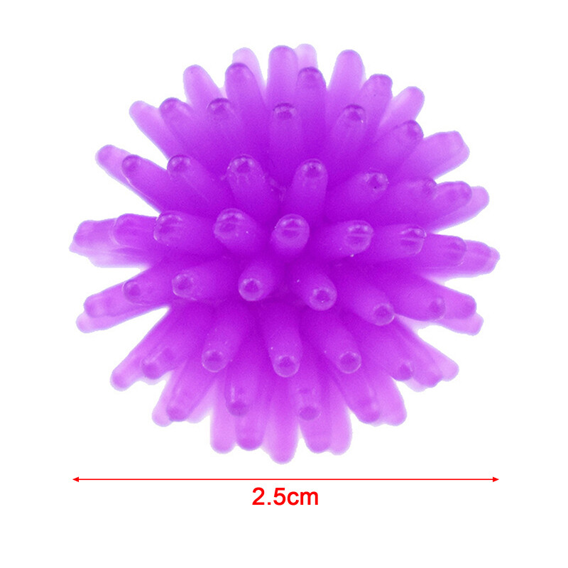 12x Cat Toys Stretch Plush Ball Toy Ball Colorful Interactive Spiky ...