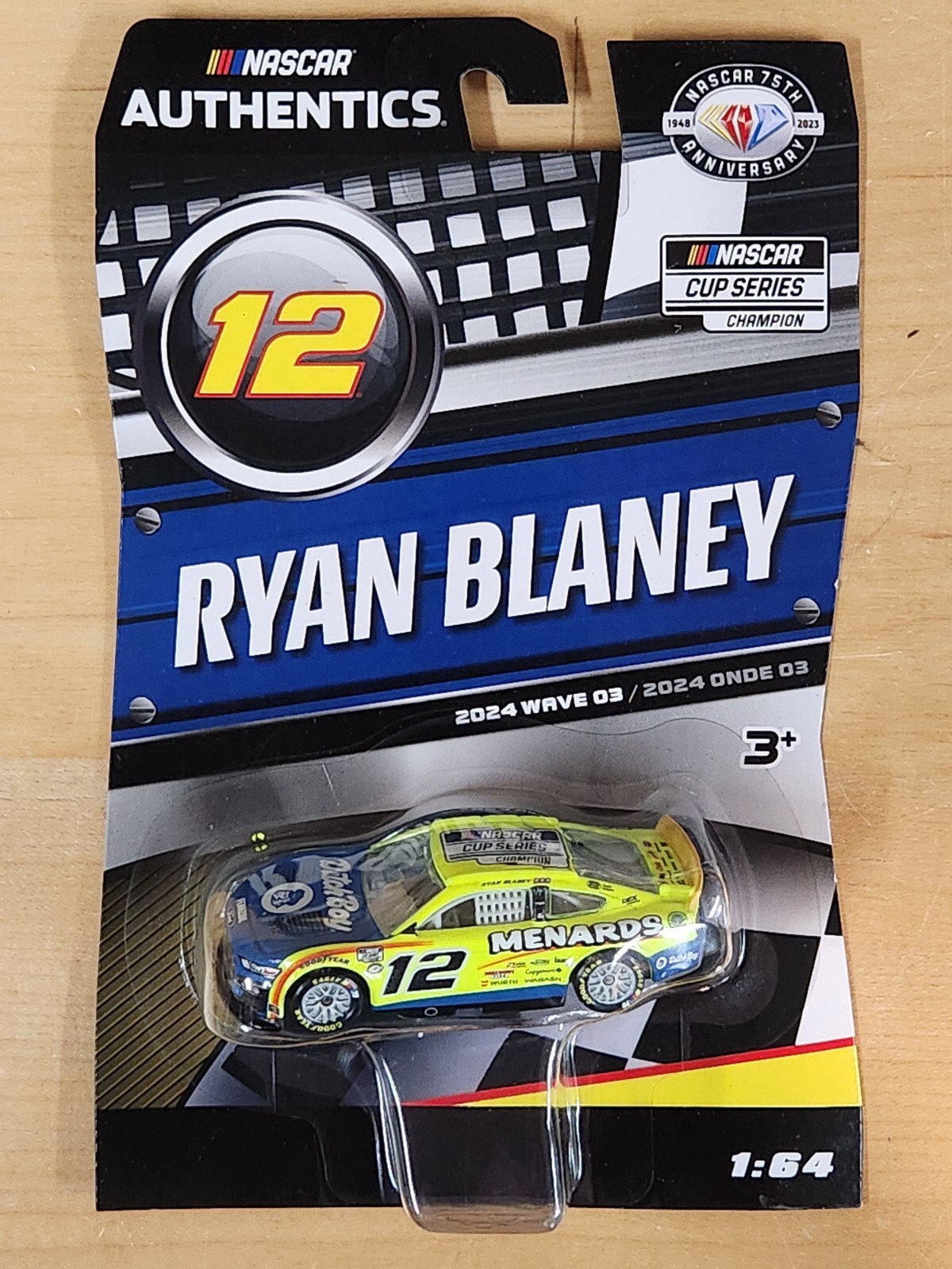 2024 Wave 3 Ryan Blaney 2023 Menards Cup Champion 1/64 NASCAR ...