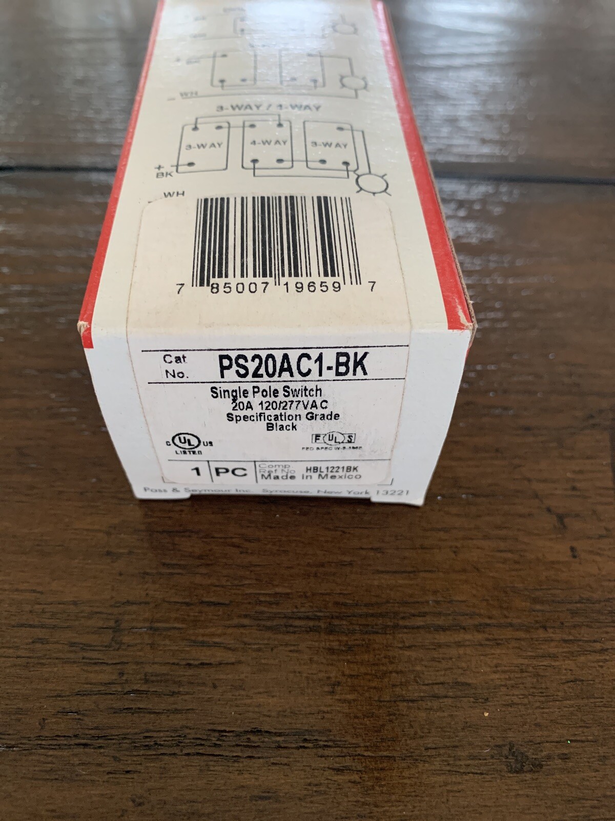 10 Pass Seymour 20a Single Pole Switch Ps20ac1-bk for sale online | eBay
