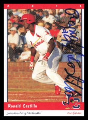 2011 Johnson City Cardinals RONALD CASTILLO Signed Card autograph auto ...