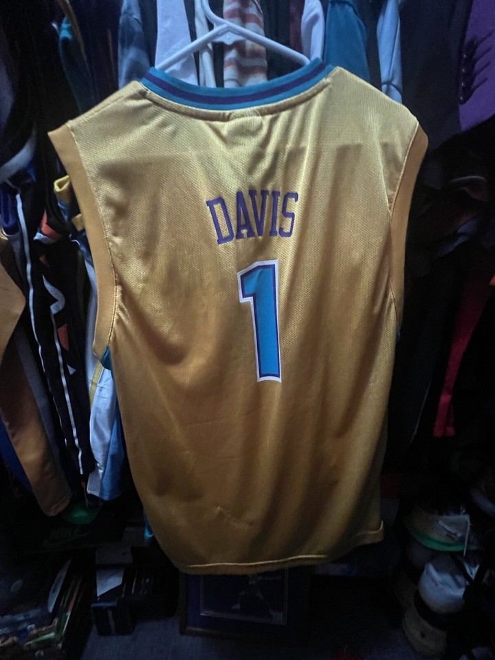 Baron Davis NEW NEW ORLEANS HORNETS REEBOK NBA THROWBACK jersey Xl | eBay