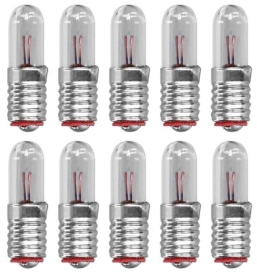 10x Miniature Lamp E5 Bulb Tube Shape 6V 12V 50mA 100mA | eBay UK