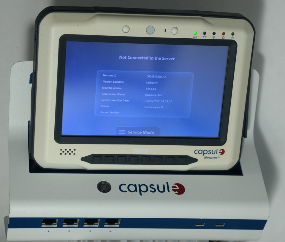 Capsule Tech Neuron #DC-NU-UMPC Patient Monitor with Docking Station | eBay