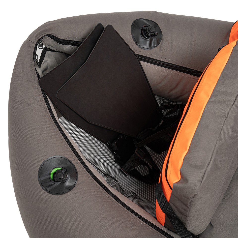 Outdoor Fishing Boat Inflatable Boat Raft with Pump Adjustable Backrest ...