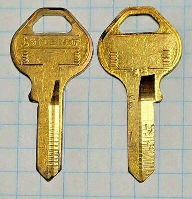 Master Lock Original K15 1092N M10 Set of 3 Padlock Key Blanks ...