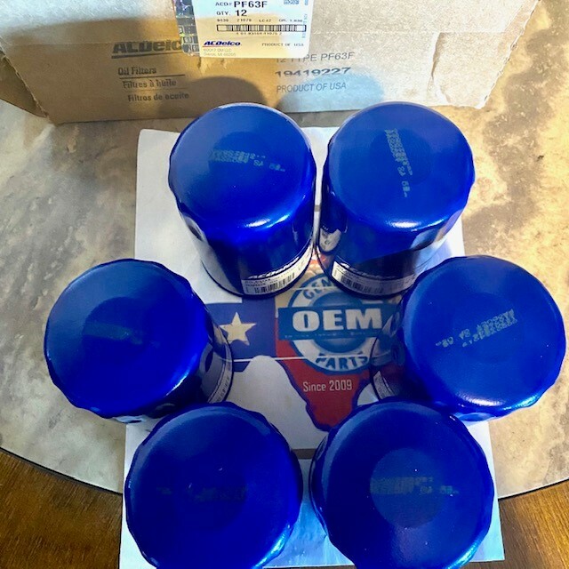 Genuine GM ACDelco Engine Oil Filters PF63 12707246 OE Set Of 6 ...