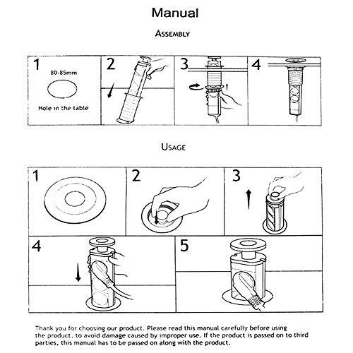 Pull Pop Up Power Sockets for Kitchen Worktops Electrical Plug Socket ...