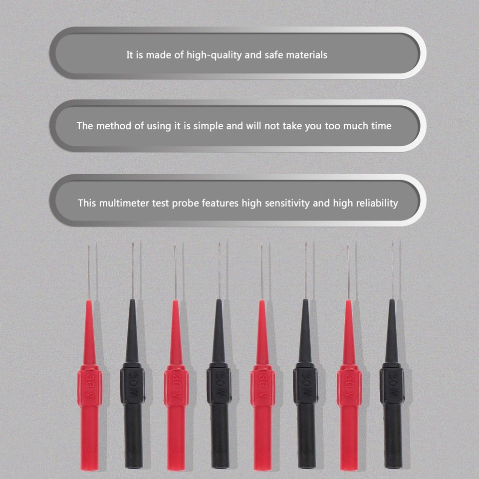 Set of 2 Automotive Tools Testing Probes Leads Pin Multimeter Needle | eBay