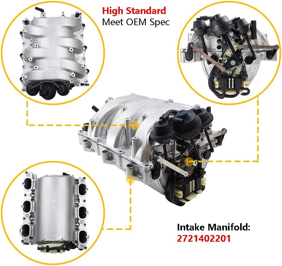 Engine Intake Manifold Assembly For Mercedes-Benz C230 E350 C280 R350 ...