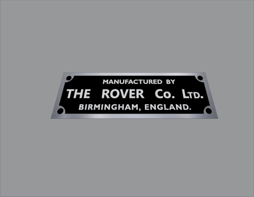 Rover Series 1 80 8 SWB Bulkhead Chassis Rover Factory chassis Plate ...