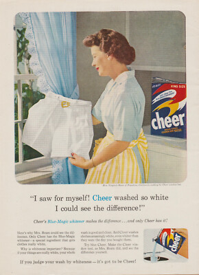 1957 Cheer Laundry Detergent Soap - Mrs. Virginia Ream Pasadena, CA ...