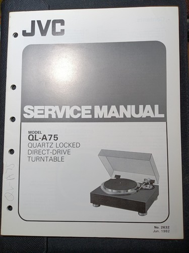 JVC QL-A75 Turntable Service Manual Original | eBay