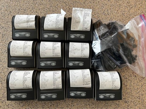 LOT OF 10 MOBILE RECEIPT PRINTER DATECS DPP-350 ESC/POS Portable Printer DPP-350 | eBay
