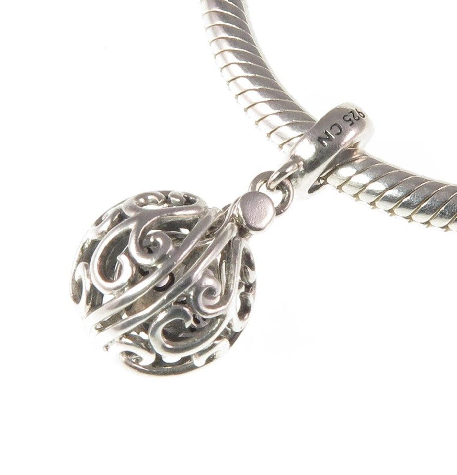 CHAMILIA 925 sterling silver SECRET TREASURE LOVE LOCKET charm bead ...