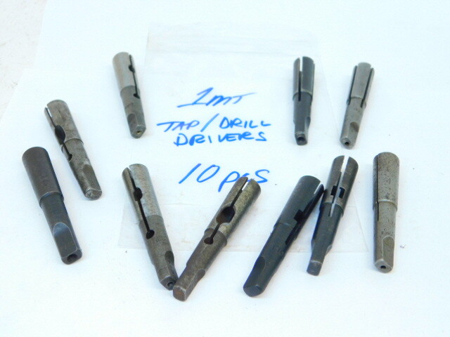 LOT OF 10 USED USA ASSORTED #1MT DRILL DRIVERS AND TAP DRIVER SPLIT ...