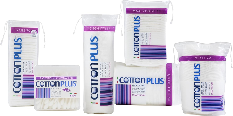 Cotton plus Super Maxi 50 Pz. - LINEA BEAUTY | DISCHETTI PRETAGLIATI ...
