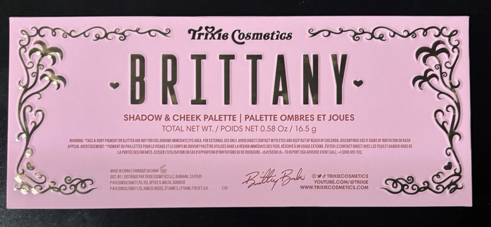BRAND NEW UNOPENED Brittany Broski Eyeshadow And Cheek Palette | eBay