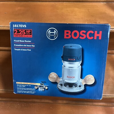 Bosch 1617EVS 2.25 HP Electronic Fixed Base Router 346304732 | eBay