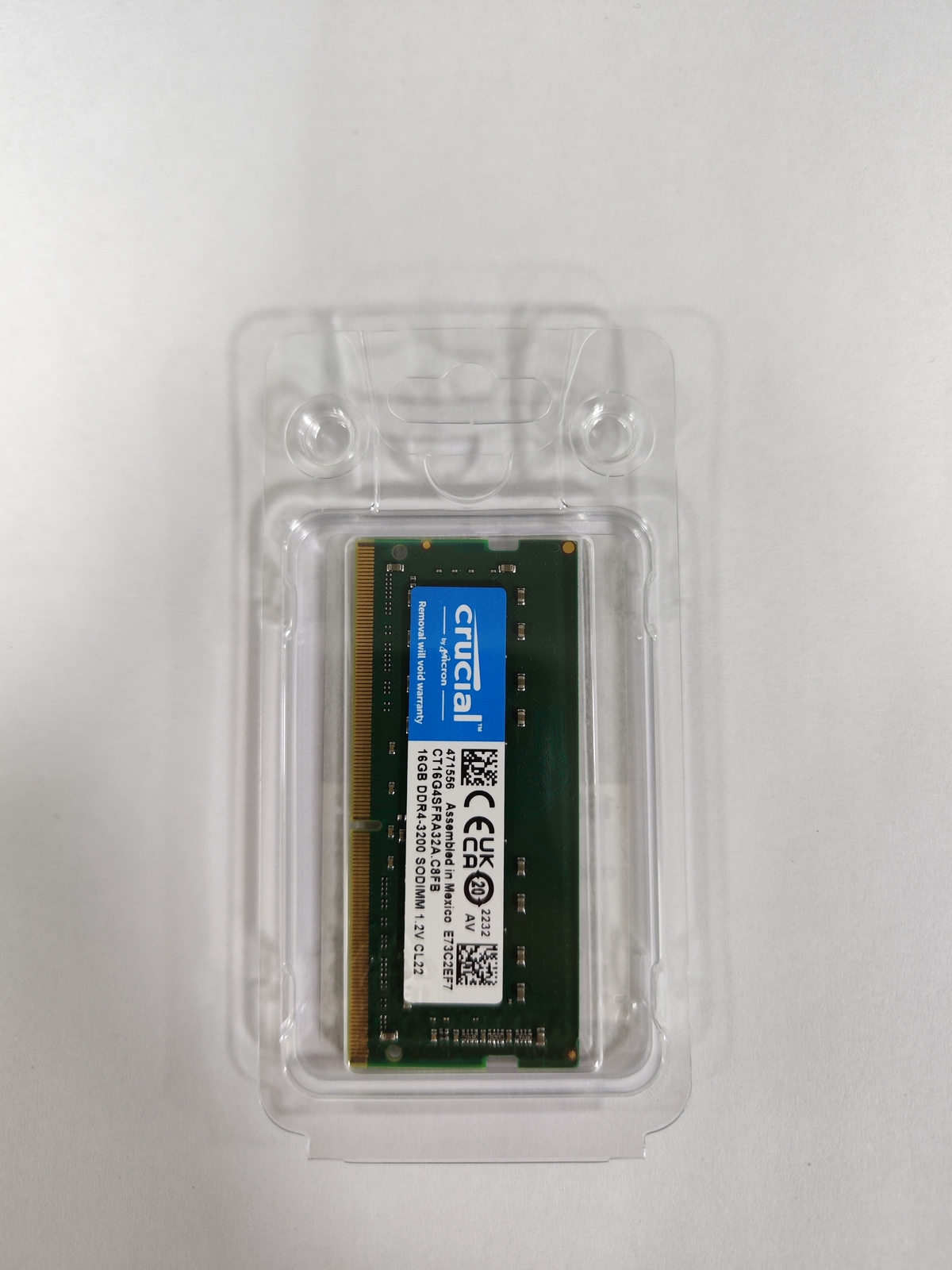 Crucial 16GB PC4-25600 (DDR4-3200) Memory (CT16G4SFRA32A) for sale ...