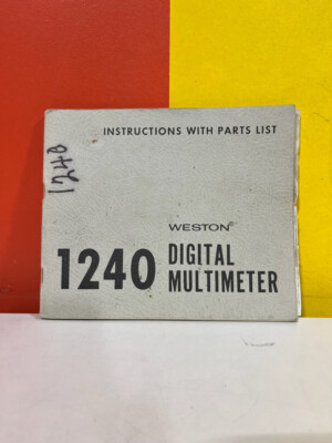 Manuals & Books - Weston Model