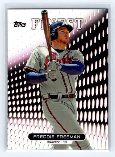 2013 Topps Finest Refractor #83 Freddie Freeman Atlanta Braves | eBay