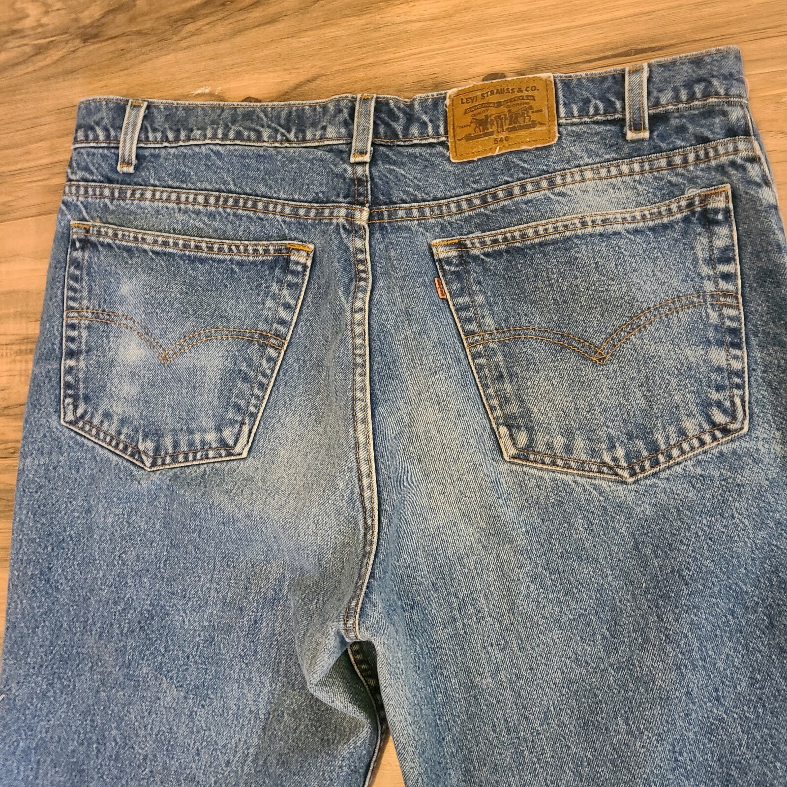 Levi's 540 Vtg Relaxed Fit Orange Tab Denim Jeans Men… - Gem