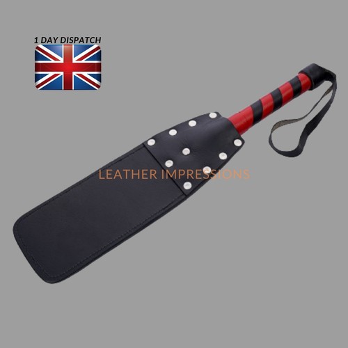 Real Leather Spanking Paddle BDSM Flogger Whip / Tawse Couples Role ...