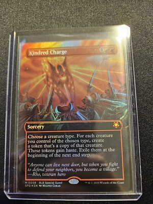 MTG Bloomburrow, Kindred Charge - 0058 (Borderless Foil) | eBay