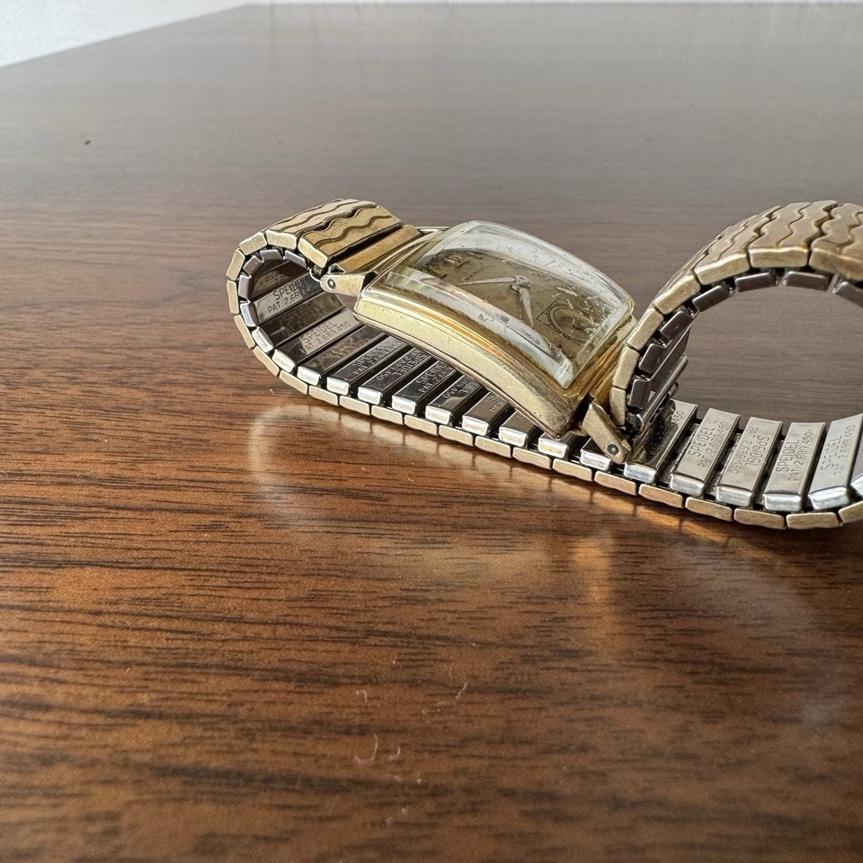 Antique Vintage Hamilton Tank Art Deco Watch 14k Gold Fill Speidel ...