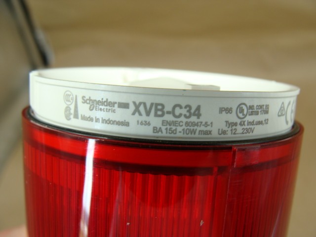 SCHNEIDER STACK LIGHT RED XVB-C34 AMBER XVBC35CA GREEN XVB-C33 BASE XVB ...