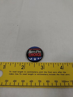 Ben Verbeck Bass Pro Choice Button Pin | eBay
