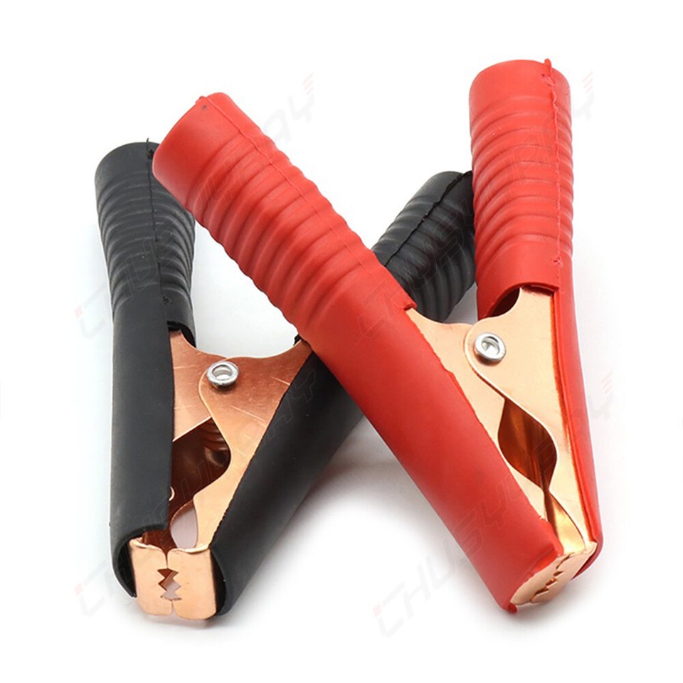 4pcs Heavy Duty Jumper Cable Clamps /Battery Alligator Clips Repair ...