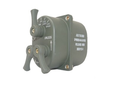 HEADLIGHT SWITCH CONTROL 3-LEVER 24V MILITARY JEEP M151 A1 A2 M35 M38 ...
