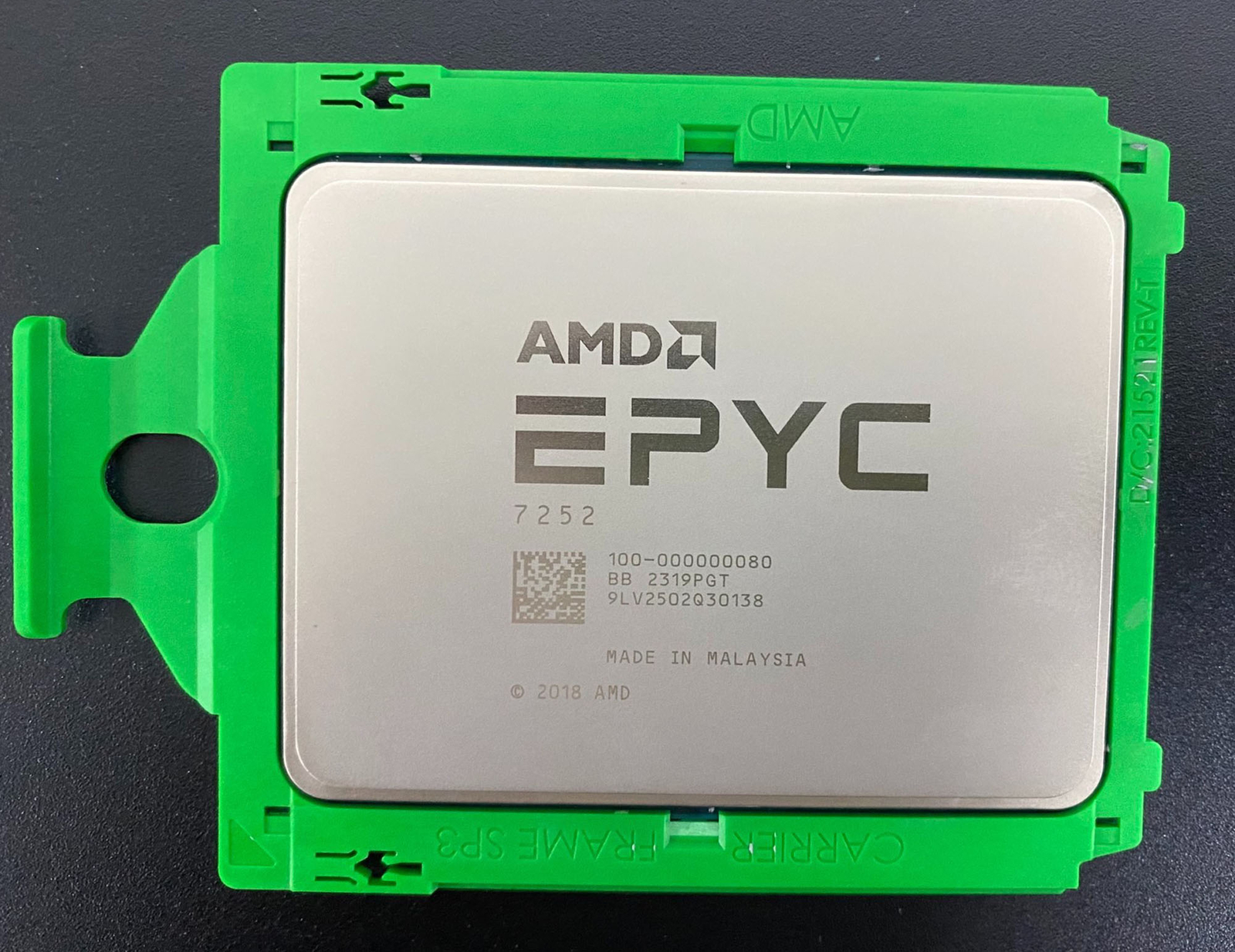Dell AMD epyc 7252 8-core 16-thread 64MB 120W 3.10GHz sp3 CPU processor ...