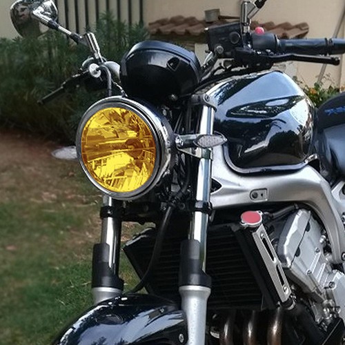 Motorcycle Headlight Round Motorcycle compatible with honda | eBay ...