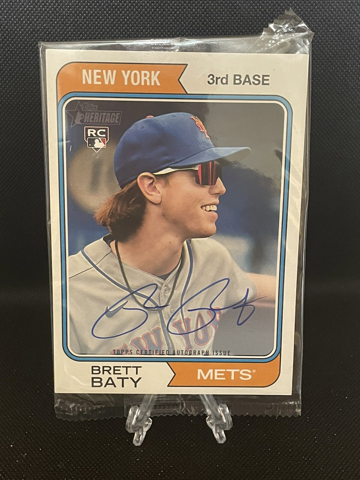 2023 Topps Heritage Brett Baty Box Topper Auto Rookie Card SSP 25 Made ...