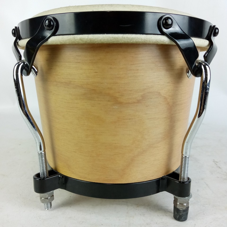 Vintage Bongo Drums 7",8"x6" Black Hardware Pig-Skin Heads Latin ...