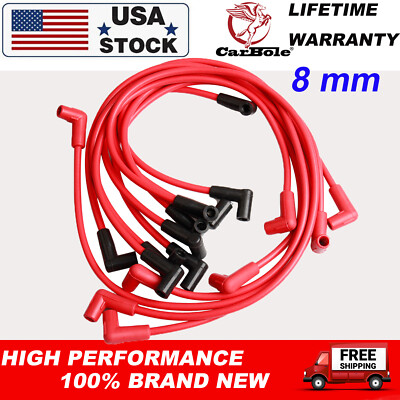 4048 Spark Plug Wire Set For Chevy 305 350 5.7L 305 HEI 90 Over V/C V8 ...