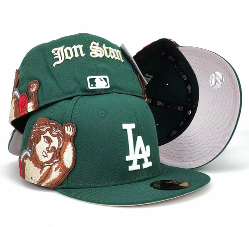 New MLB New Era Jon Stan Los Angeles Dodgers 59FIFTY Fitted Cap - Green ...