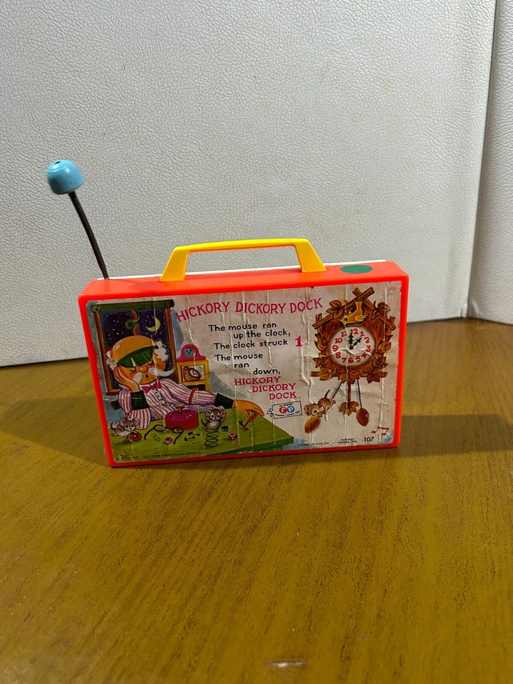 Vintage 1970s Fisher Price Music Clock Radio Hickory Dickory Dock | eBay