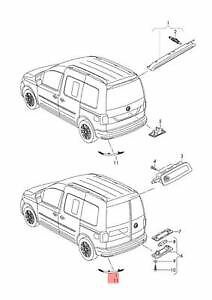 NEW VOLKSWAGEN CADDY MK4 REAR BUMPER RIGHT REFLECTOR 2K5945106E ...