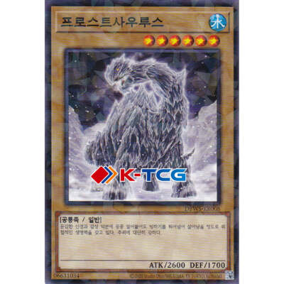 Yugioh Card "Frostosaurus" DBWS-KR008 Korean Ver Parallel Rare | eBay